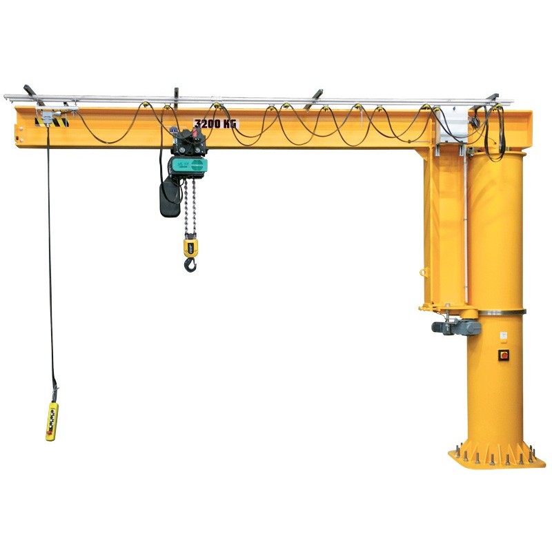 Potence au sol à rotation à 360°, potence de levage sur fût